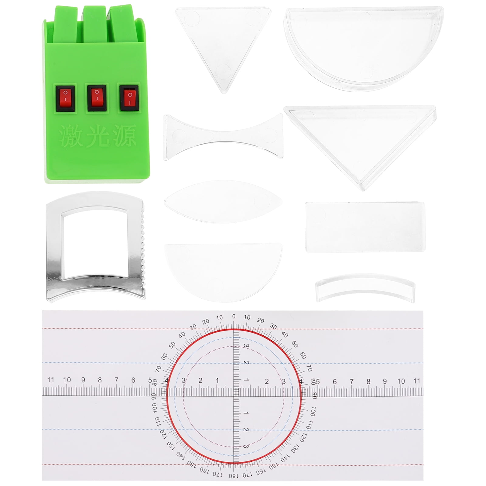 HOMEMAXS Refraction Prism Kit Optical Experiment Teaching Equipment ...