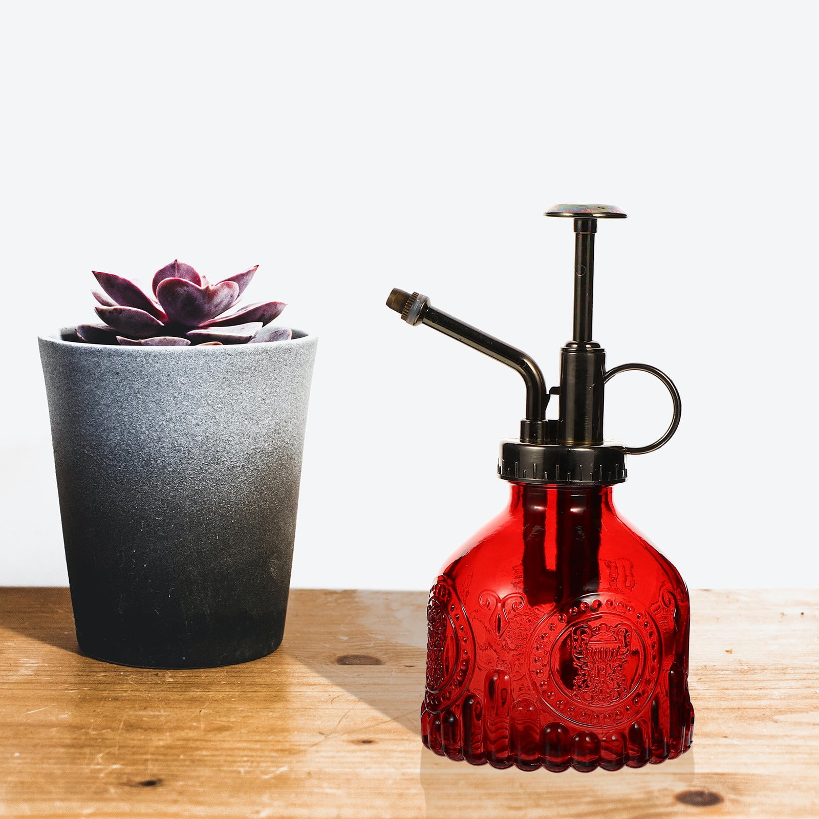 HOMEMAXS Relief Glass Sprinkler Kettle Garden Spray Bottle for Plants ...