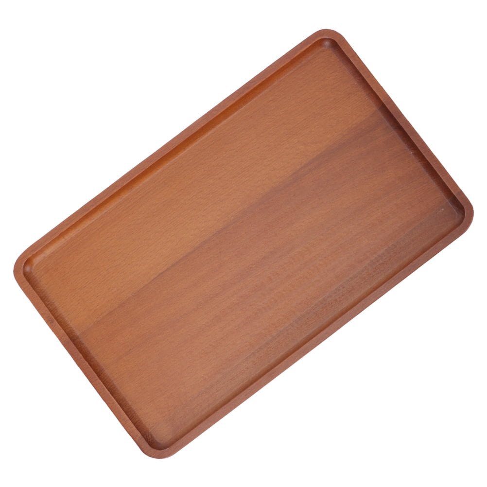 HOMEMAXS Removable Glue Decoration Rectangular Wooden Plate - Walmart.com