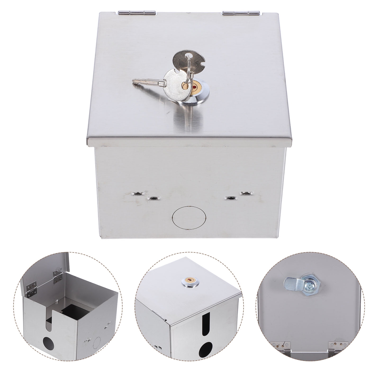 HOMEMAXS Replacement Stainless Steel Outdoor Electrical Box With Lock ...