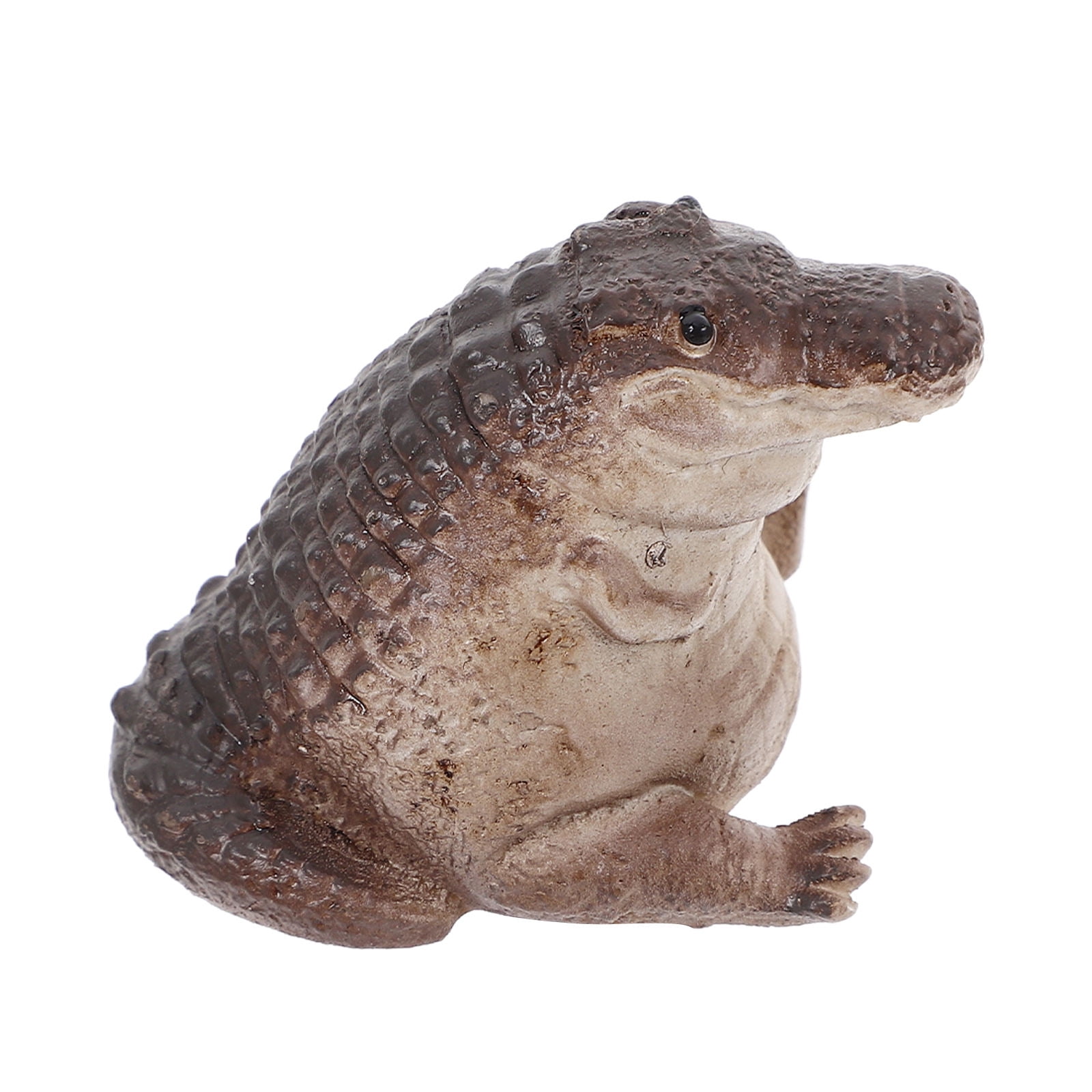 HOMEMAXS Resin Alligator Figurine Small Alligator Sculpture Cute Animal ...