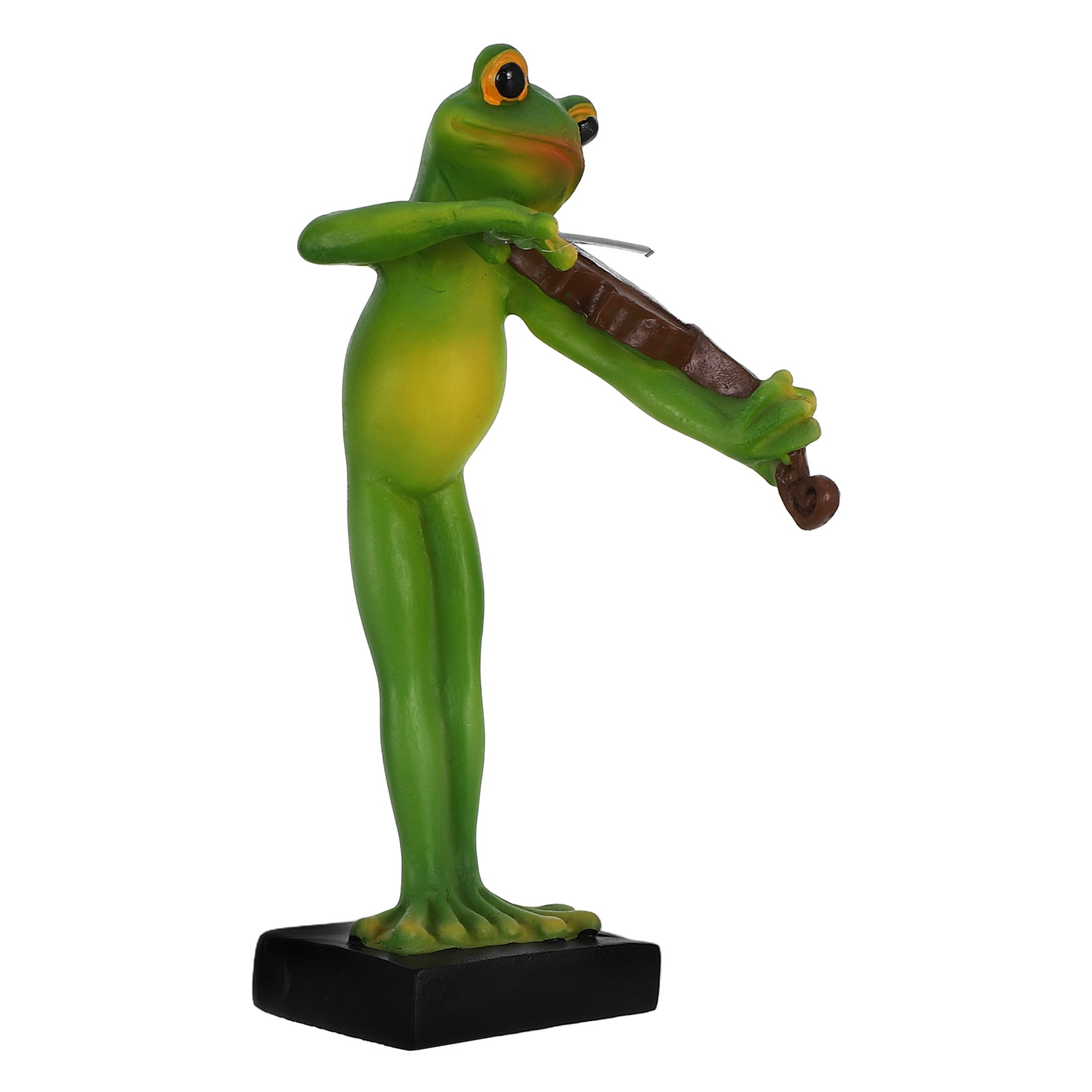 HOMEMAXS Resin Frog Playing Violin Figurine Frog Musical Collectible ...