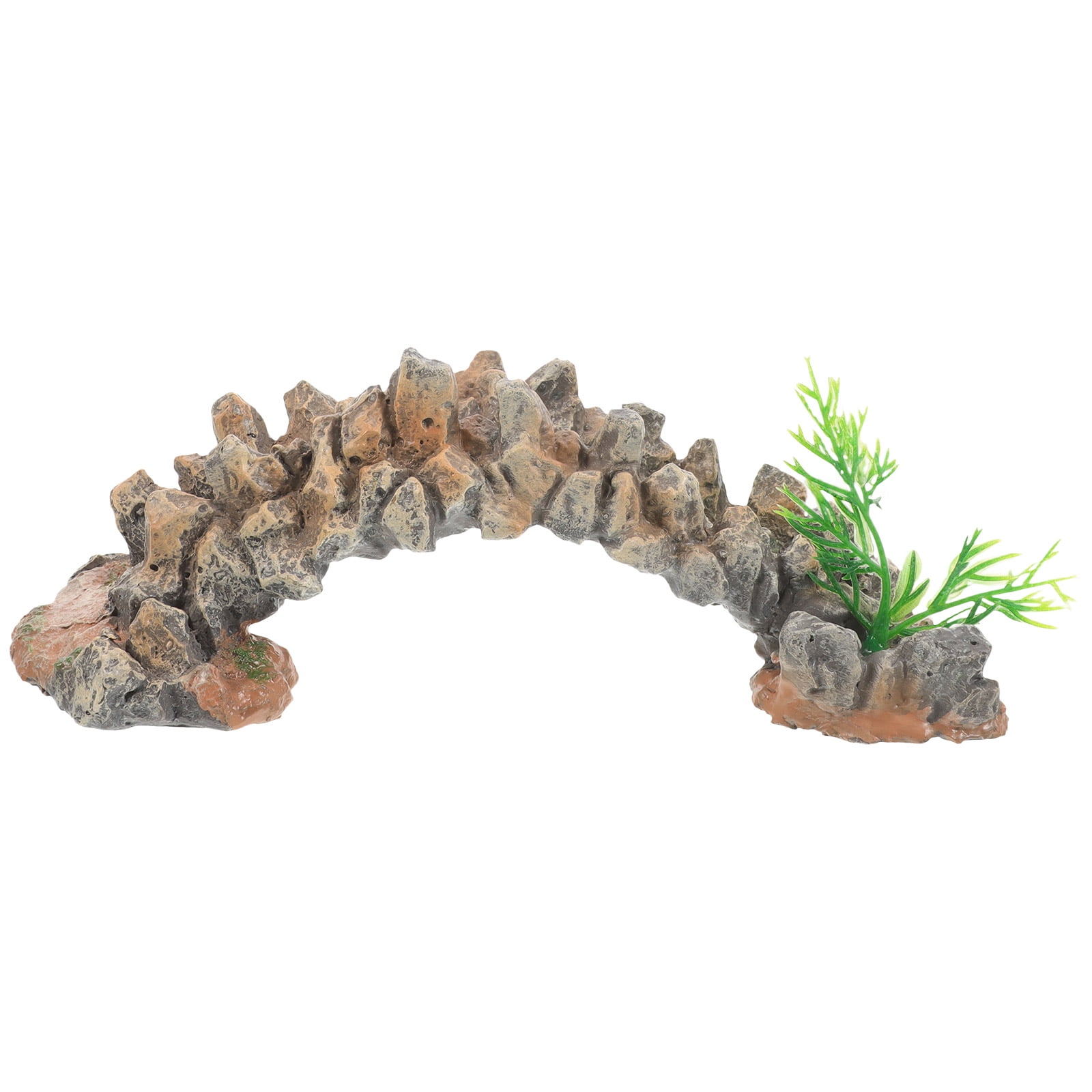 HOMEMAXS Resin Mini Garden Bridge Decor Assorted Color for Aquarium and ...