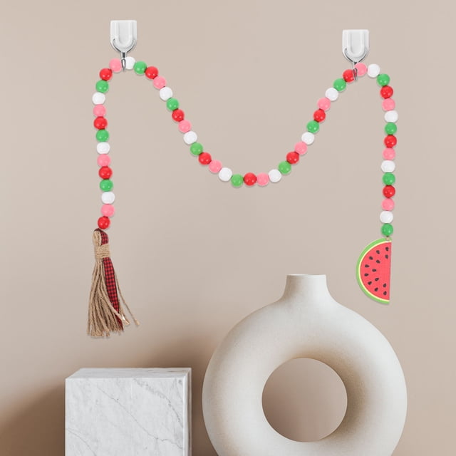 HOMEMAXS Retro Beaded Garland Summer Fringe Hanging Banner Decor for ...