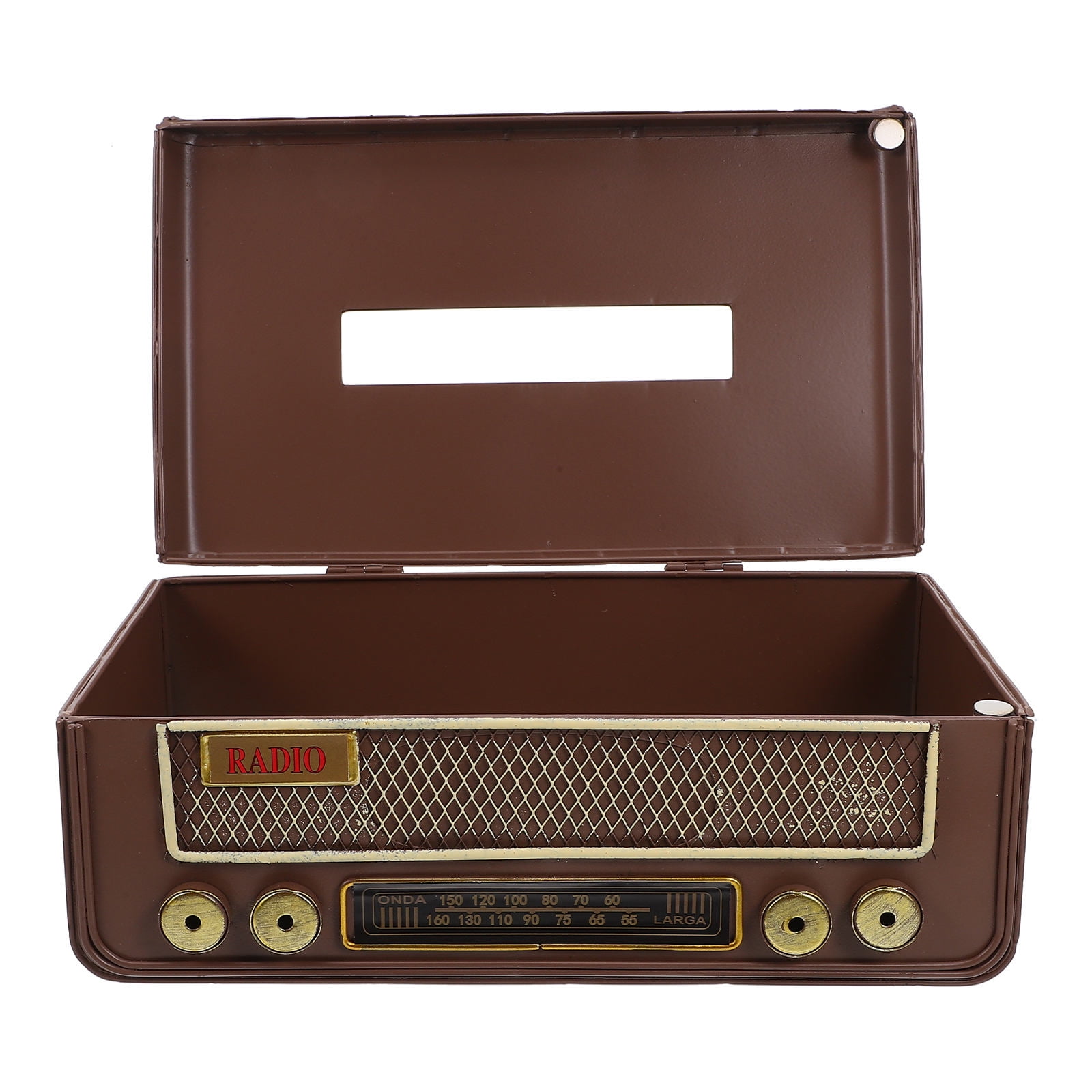 HOMEMAXS Retro Radio Shape Tissue Holder for Home Office with Sturdy ...