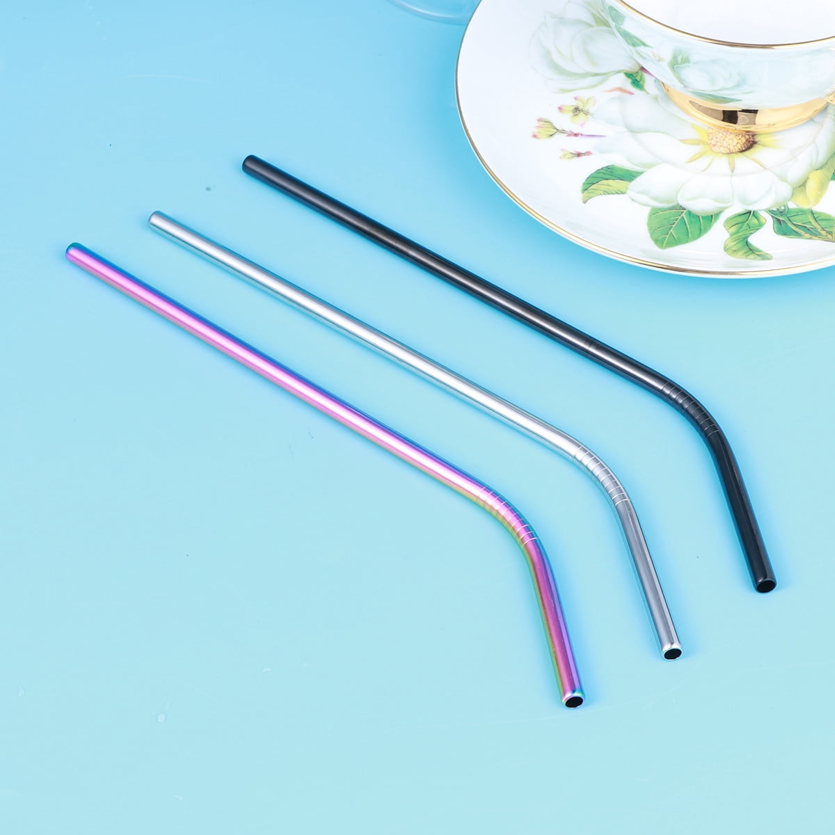 Reusable Colorful Stainless Steel Straw Multicolor Health-conscious ...