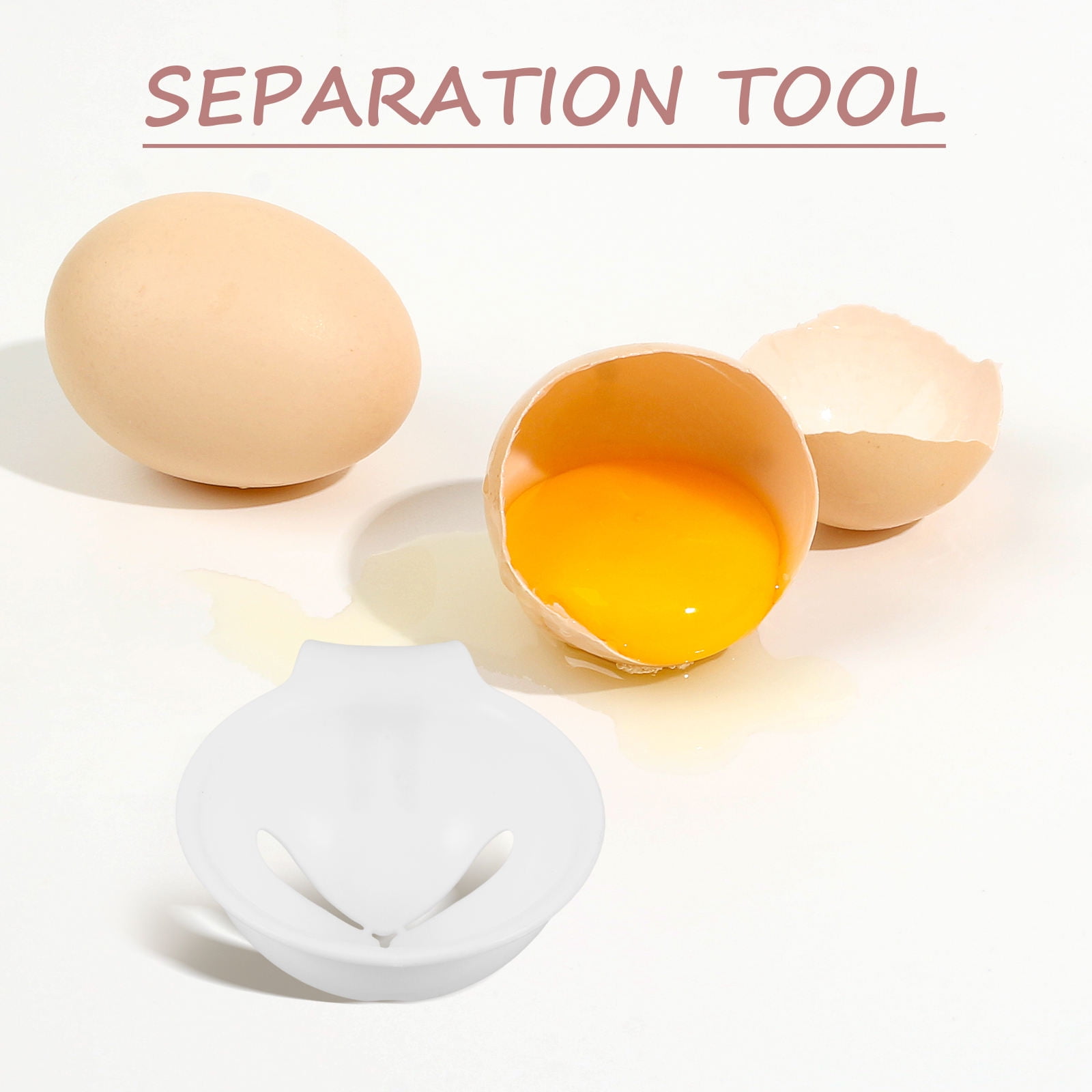 HOMEMAXS Reusable Egg Sieve Egg Yolk White Separator Easy-to-Use Egg ...