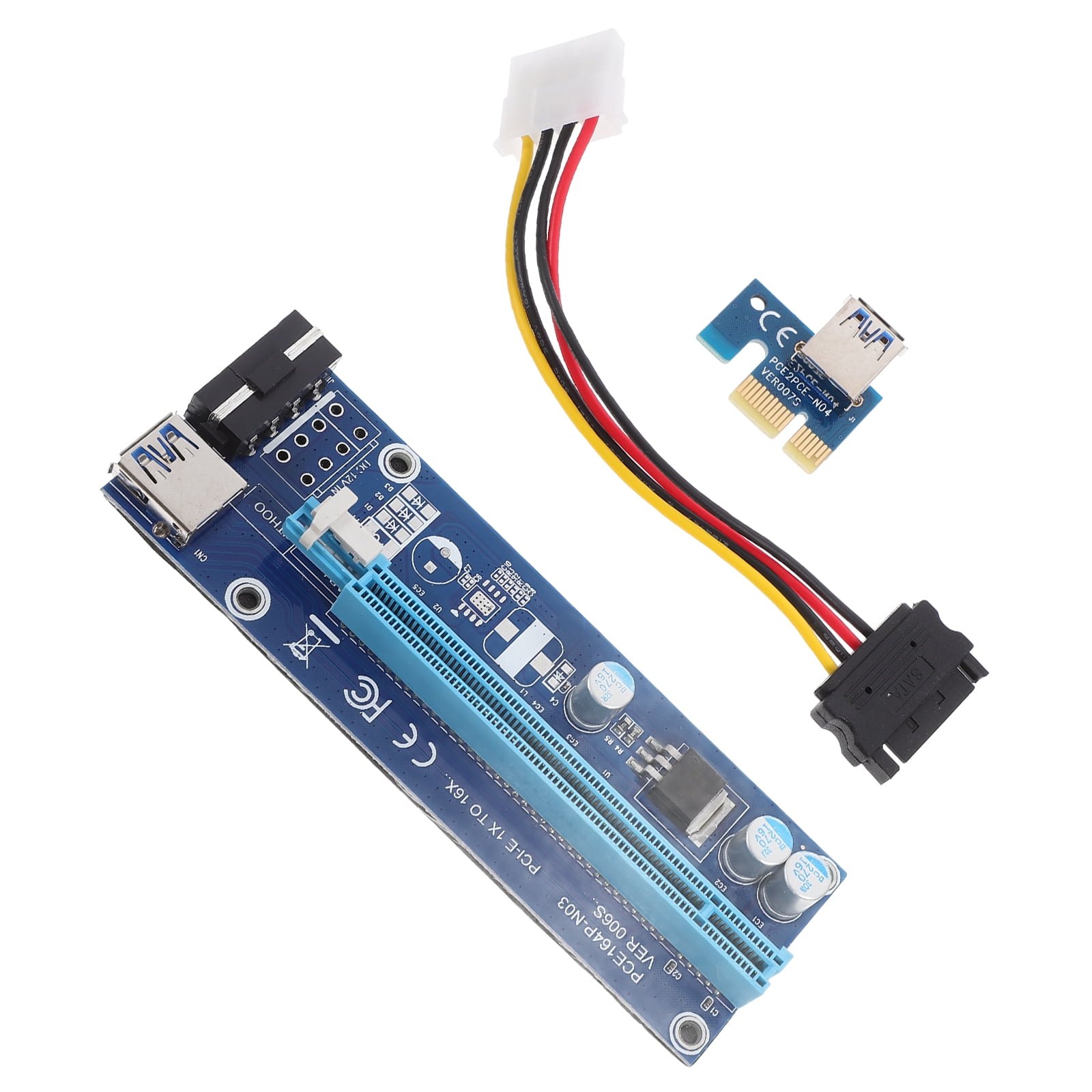 HOMEMAXS Riser Card PCI-E 1x to 16x Extender Computer Accessories Dark ...