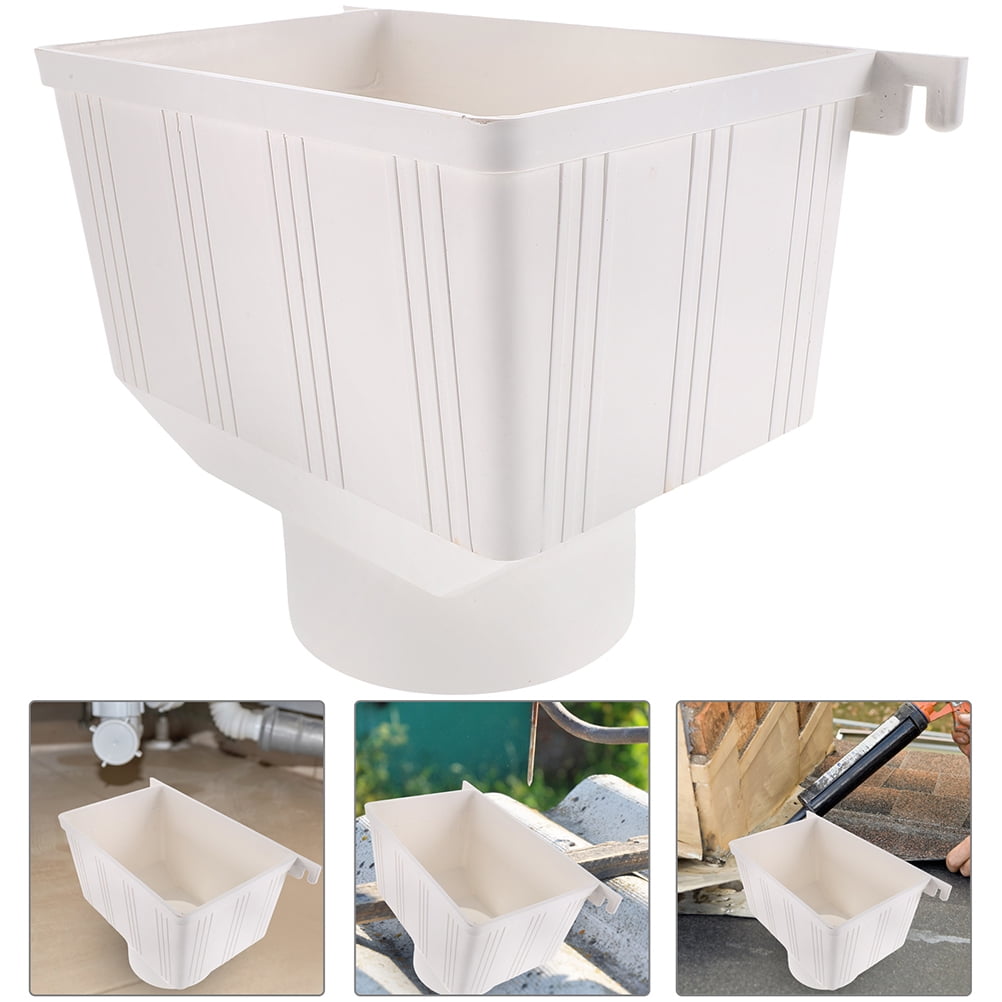 HOMEMAXS Roof Rain Gutter Barrel Rain Diverter Water Collection Barrel ...