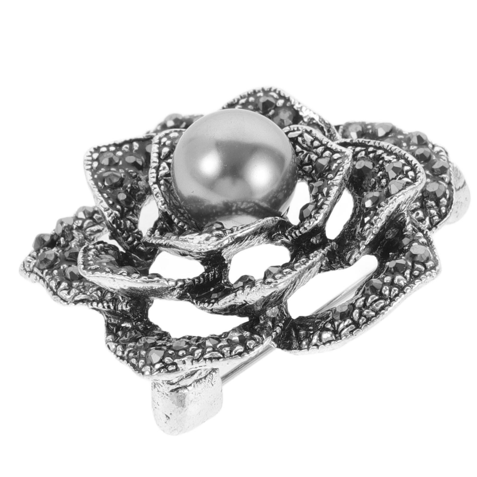 Rose Flower Brooch Rose Breast Pin Decorative Floral Lapel Pin For ...