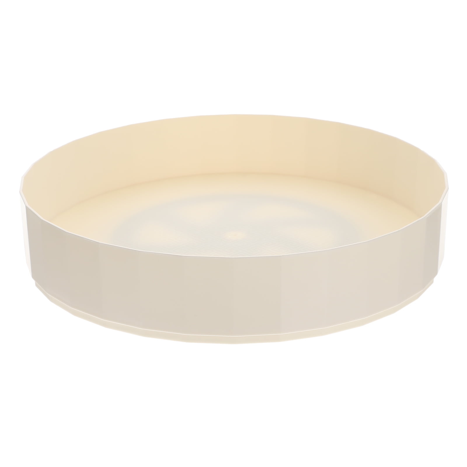 Rotating Disk Storage Bins with Lids Turntable Pantry Organizer Beige ...