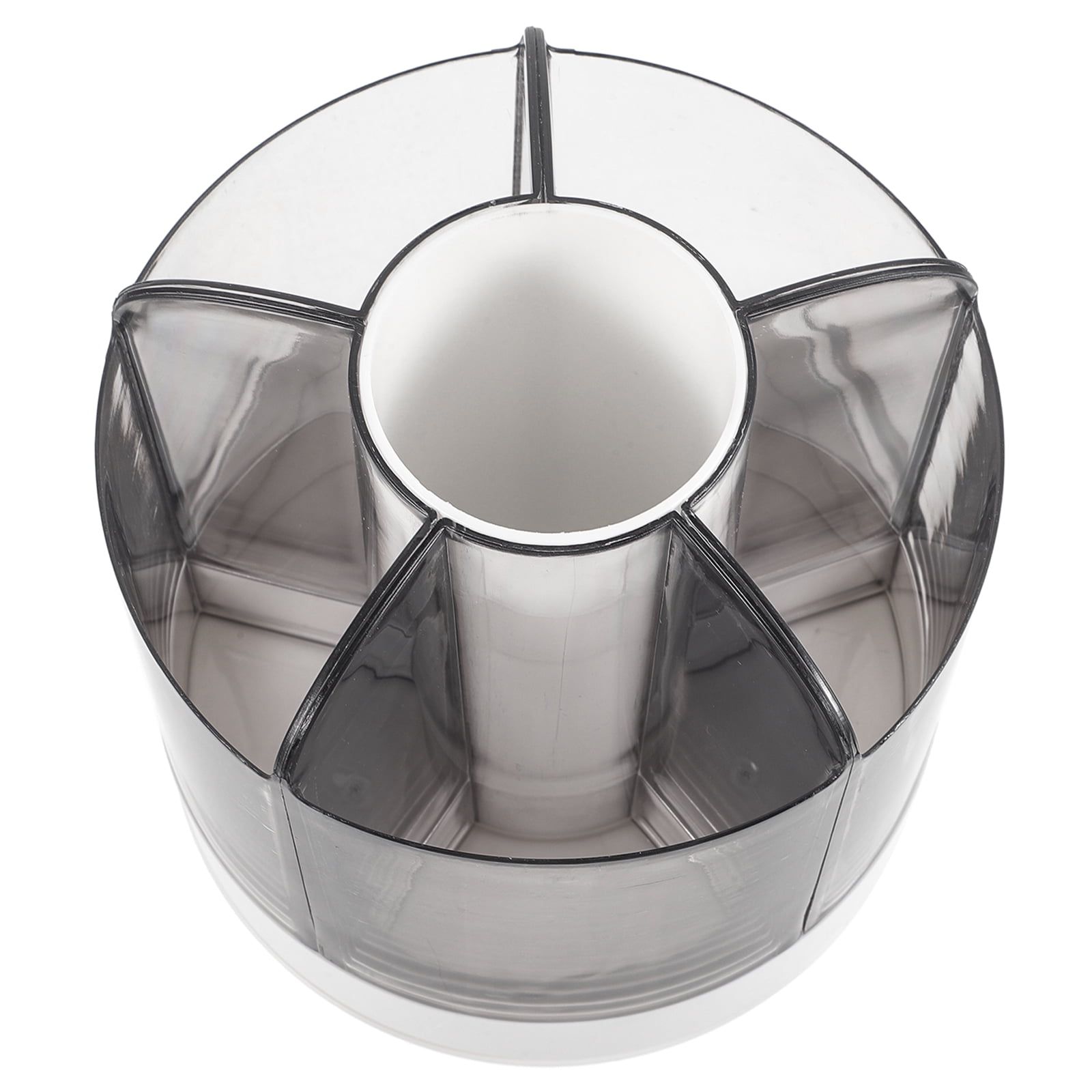 HOMEMAXS Rotation Pen Holder Pencil Storage Unit with Drawers Clear ...