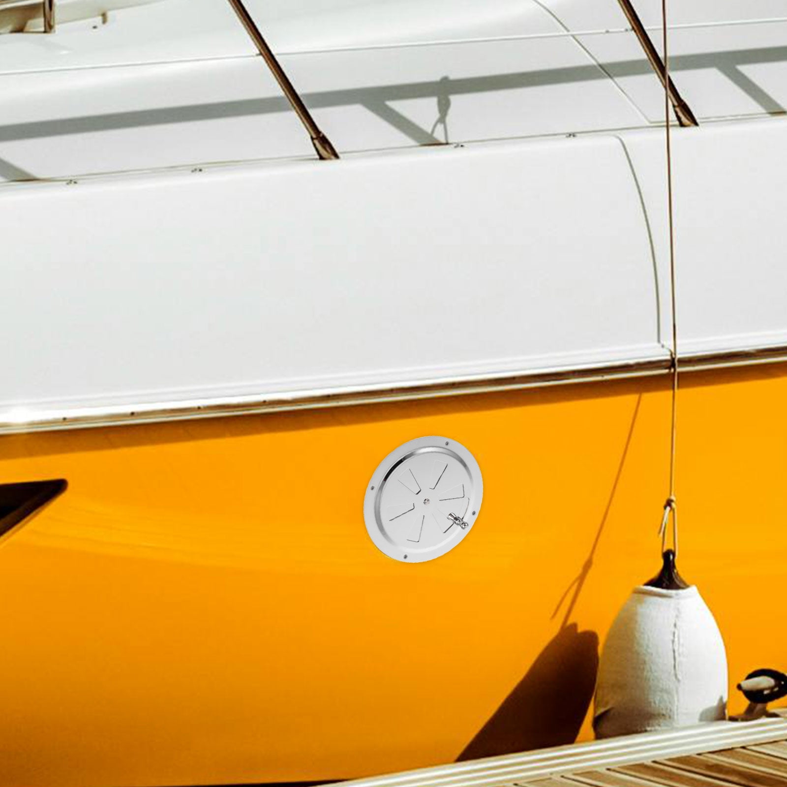 HOMEMAXS Round Cabin Ventilation Plate Stainless Steel Louver Vent ...