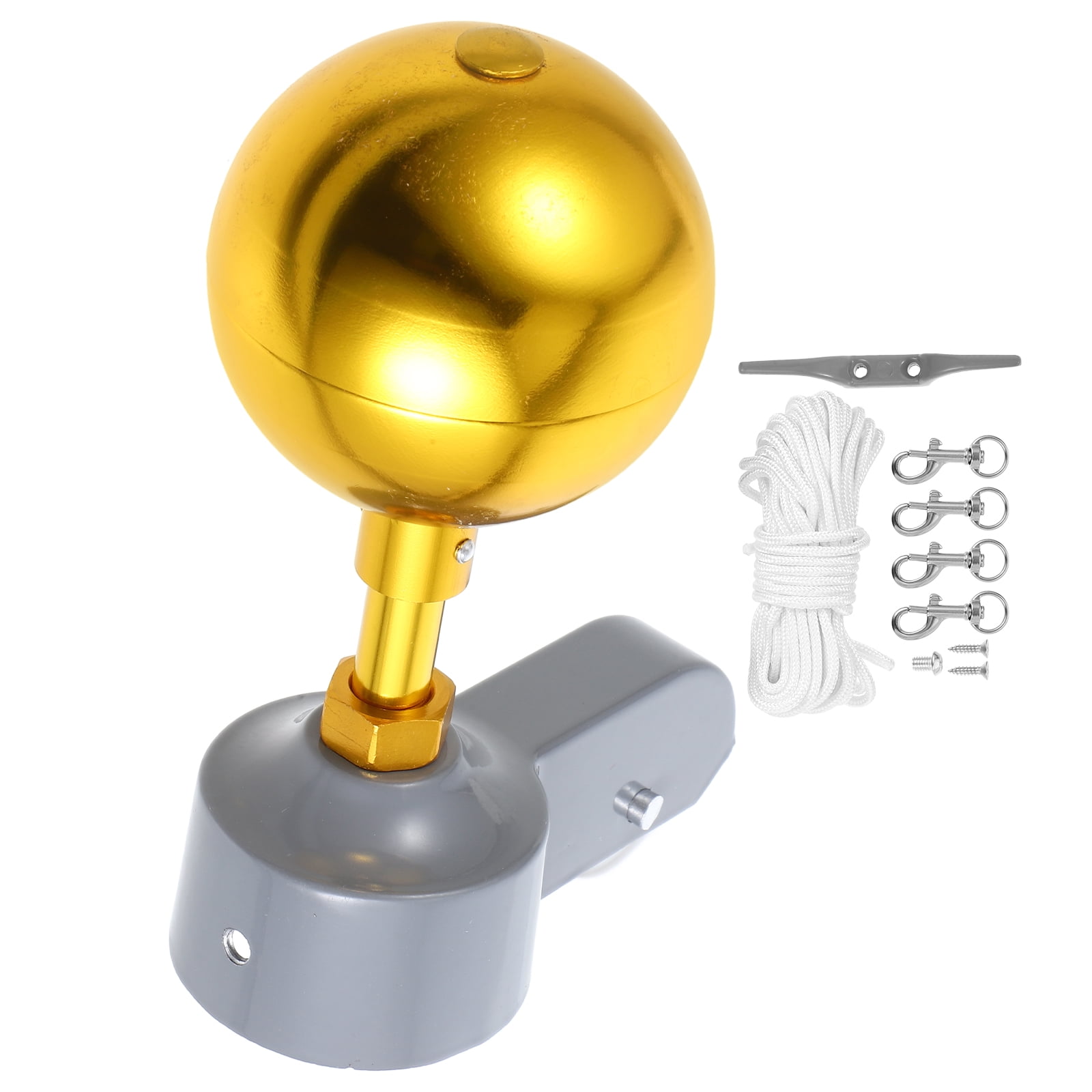 HOMEMAXS Round Flagpole Hat Stationary Truck Cap Rings Poles Outdoor ...