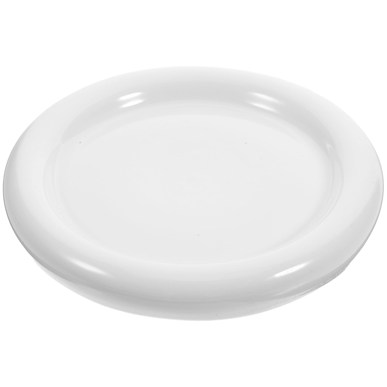 White Ceramic Plates Set for Home Use Round Shape Food Grade Material ...