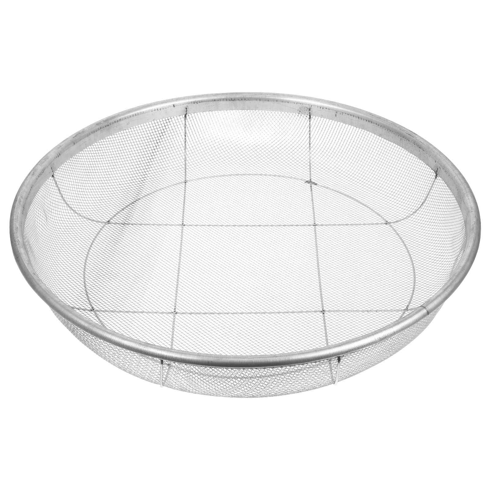 HOMEMAXS Round Sifting Pan Soil Mesh Sieve Rocks Sifting Tool Multi ...