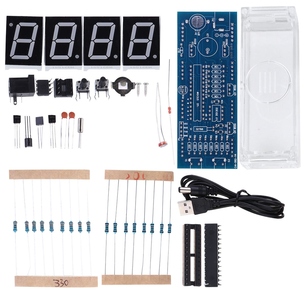 HOMEMAXS SCM LED Digital Clock Components for Time Keeping Made of ...