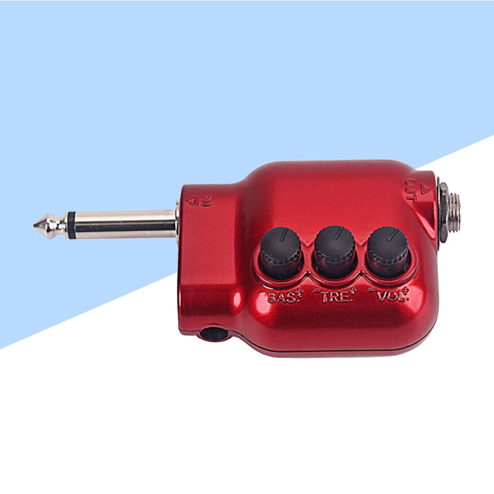 HOMEMAXS SZ02 Mini Preamplifier Preamp 6.35mm Plug with Bass Treble EQ ...
