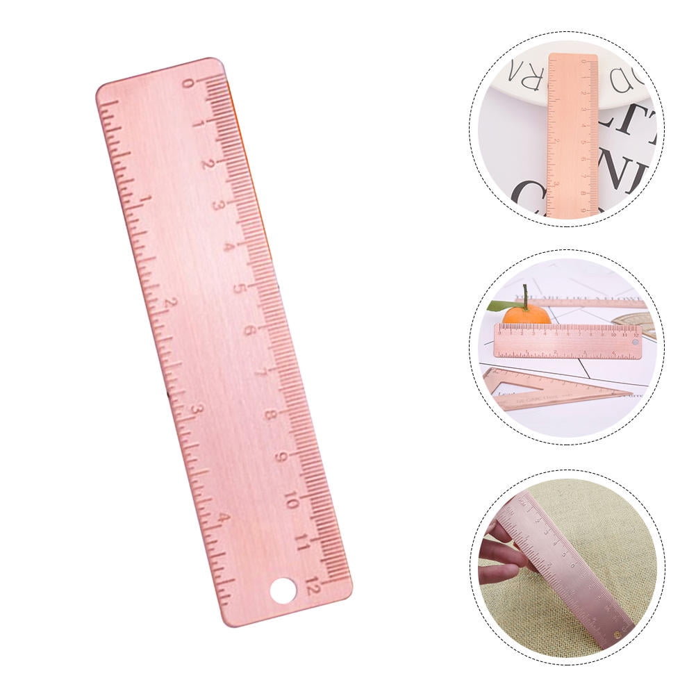 HOMEMAXS Scale Ruler Multi-function Metal Ruler Students Painting Ruler ...
