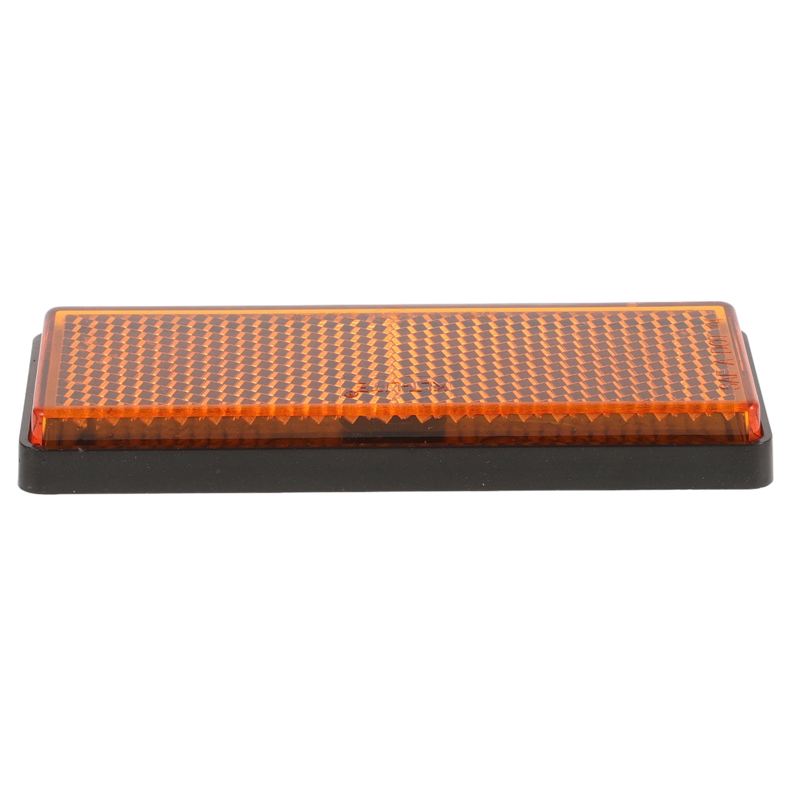 HOMEMAXS Self Adhesive Trailer Rectangular Rear Bumper Reflector Yellow ...