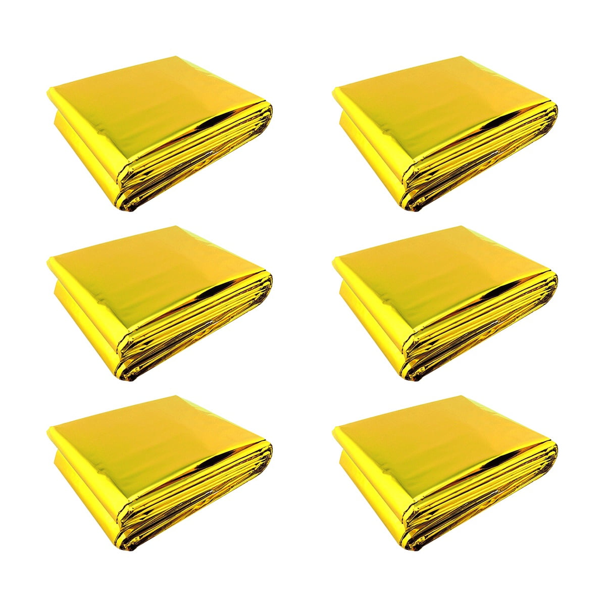 HOMEMAXS Set of 2 Foil First Aid Blanket Aluminum Outdoor Emergency ...