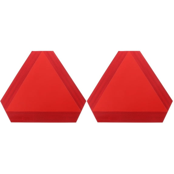 HOMEMAXS Set of 2 Vehicle Reflective Triangle Warning Sign Board ...