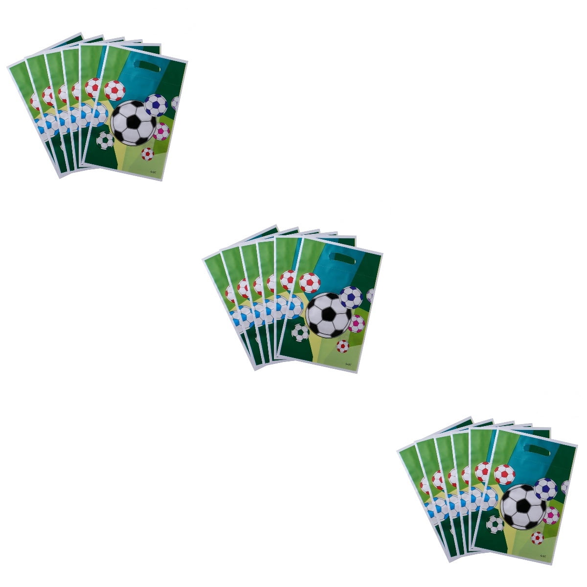 Set of 3 Toy Football Party Boxes Waterproof Gift Bags Chocolates ...