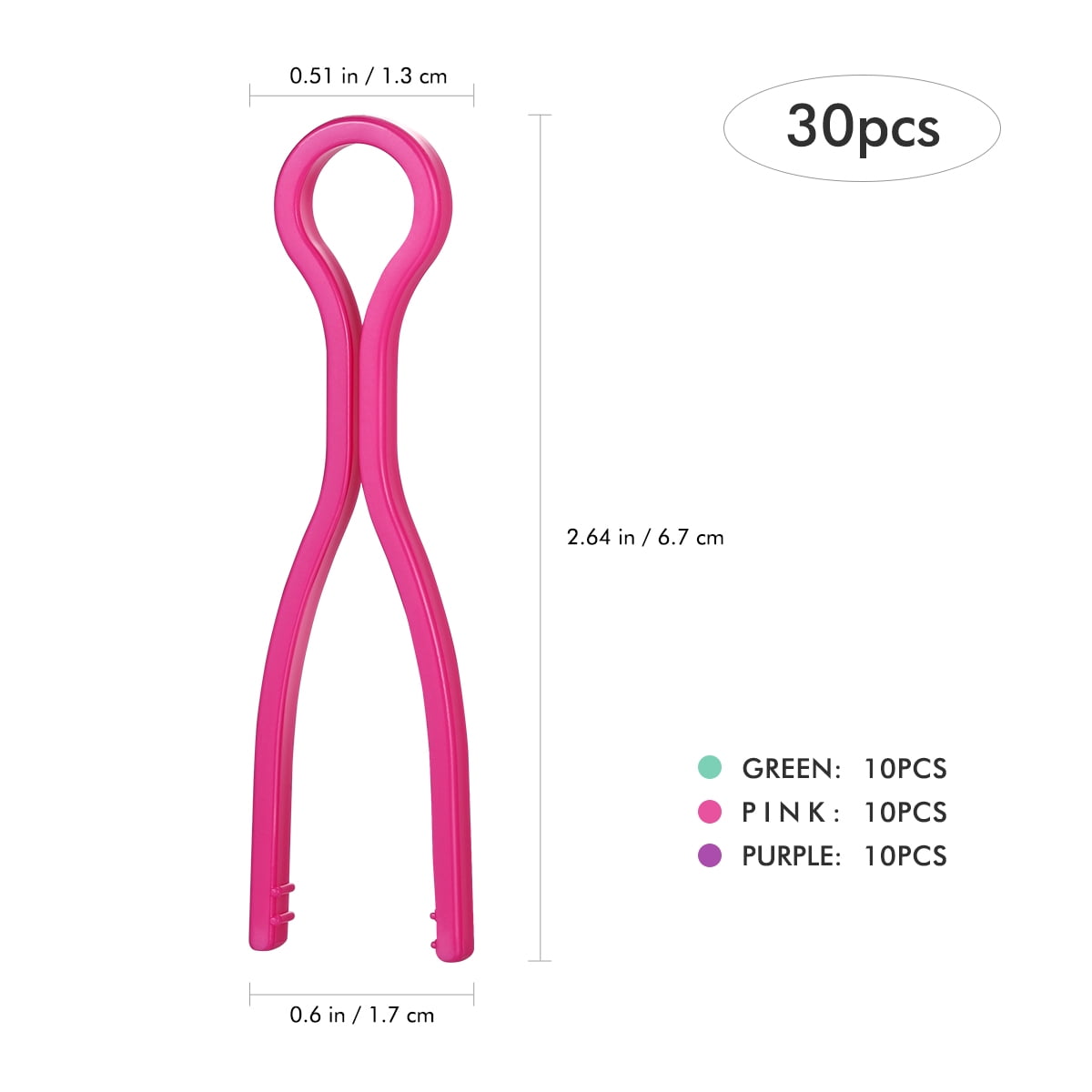 HOMEMAXS Sewing Bobbin Clips Set of 30 Assorted Color Plastic Thread ...