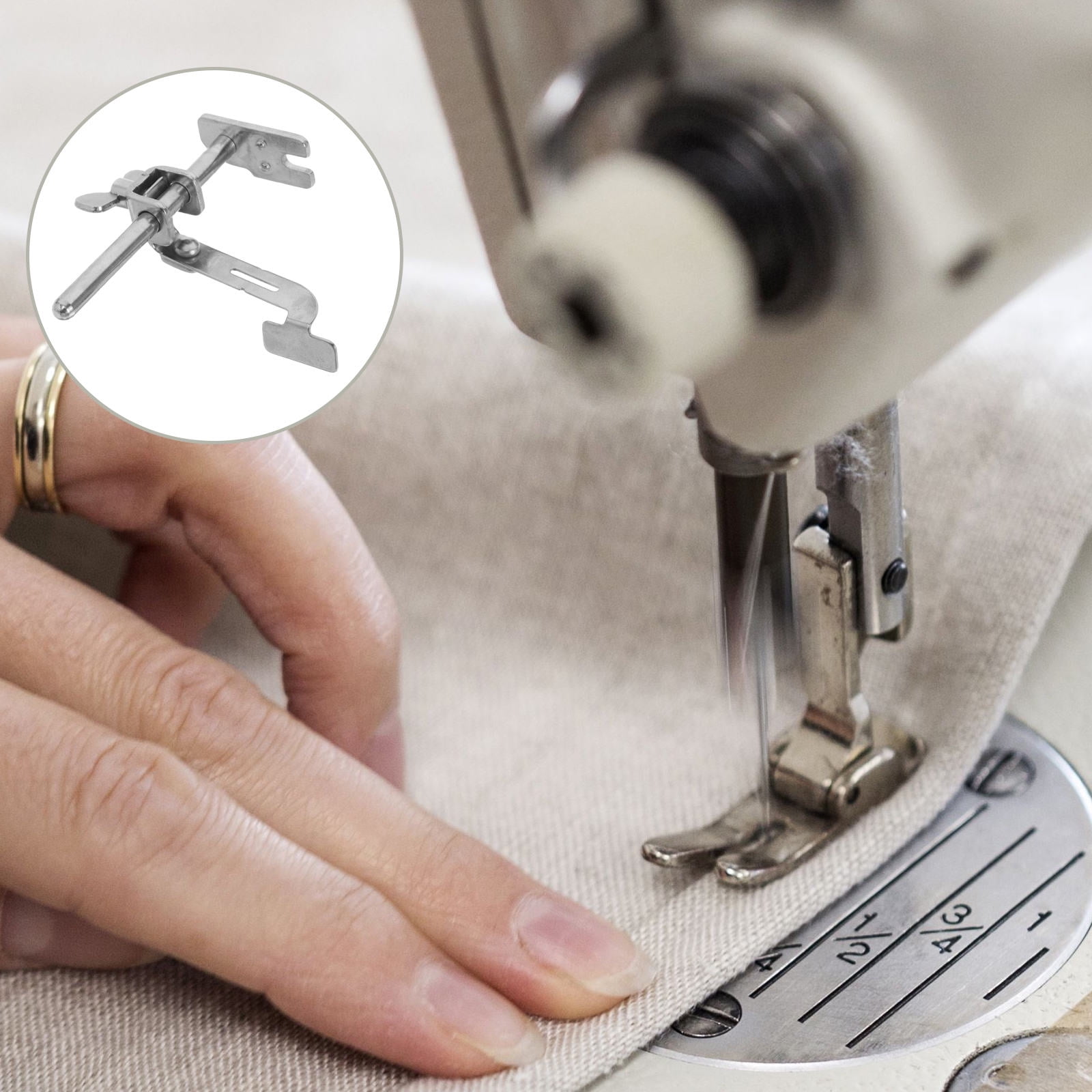 HOMEMAXS Sewing Presser Feet Seam Guide Fabric Ruler For Accurate ...