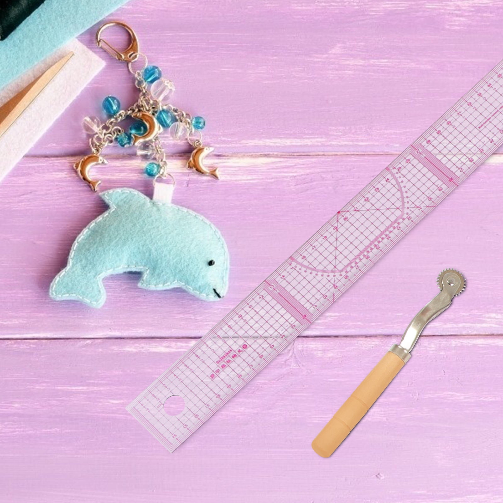 HOMEMAXS Sewing Ruler Cutting Ruler Clothing Curve Rulers 60X5X0.1CM ...