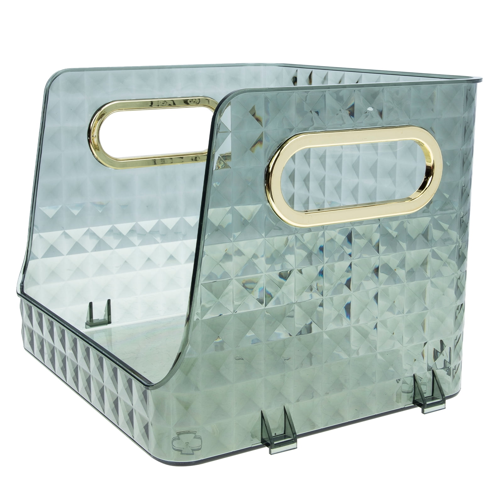 HOMEMAXS Shelves Stackable Diamond Pattern Storage Box Sundries Snack ...