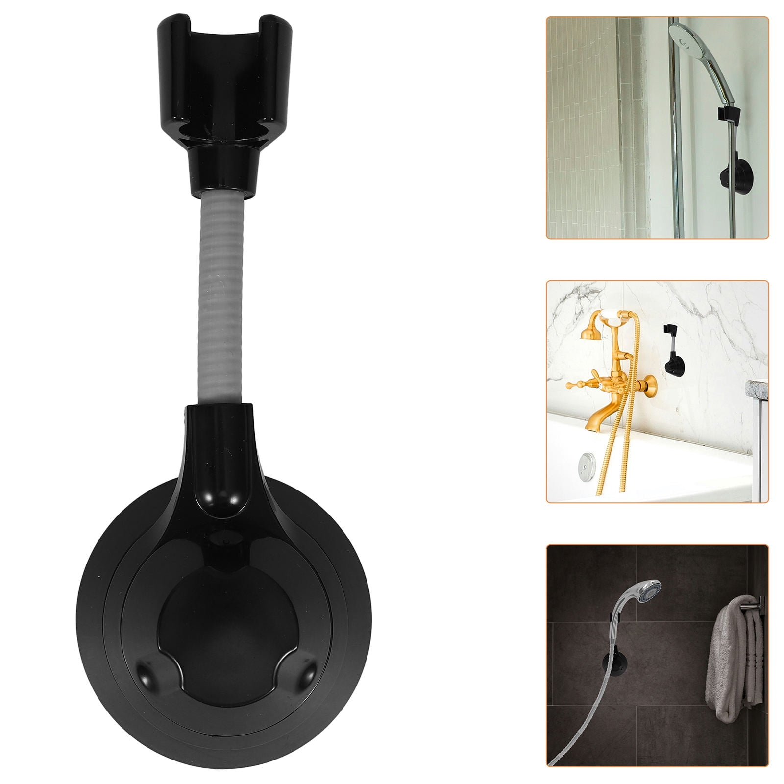 HOMEMAXS Shower Holder for Wall Attaches Punch-Free Bracket - Walmart.com