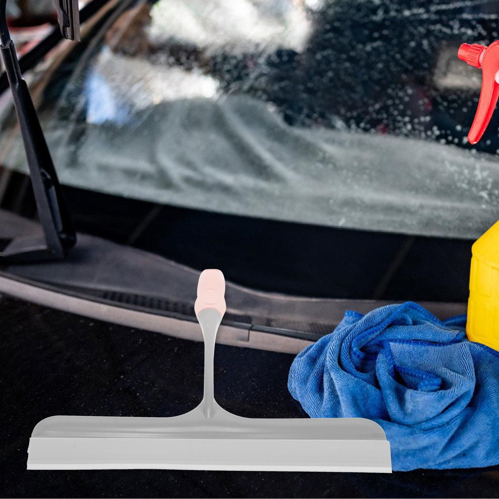 HOMEMAXS Shower Squeegee Multipurpose Scraper Adhesive Remover Tool Car Window Cleaner Tool ...