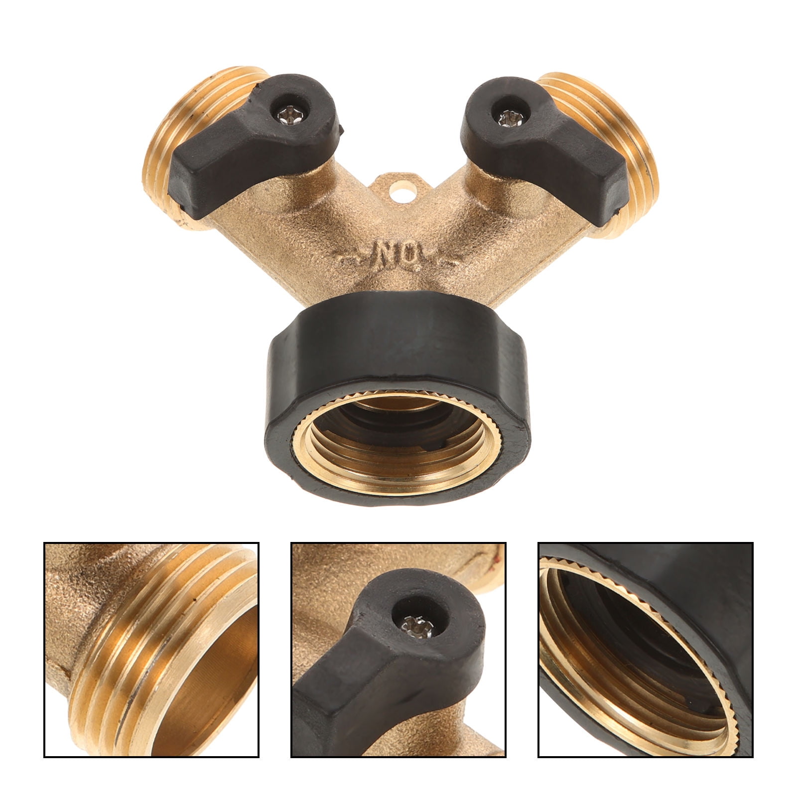 HOMEMAXS Shuangliu Copper Hose Connector for Connecting Use Golden with ...