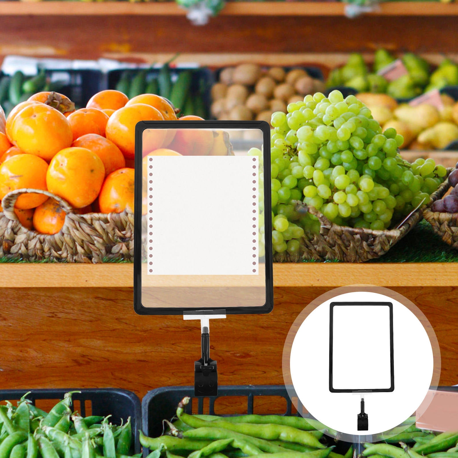 HOMEMAXS Sign Holder Clip-on Price Tag Display Holder Price Tag ...