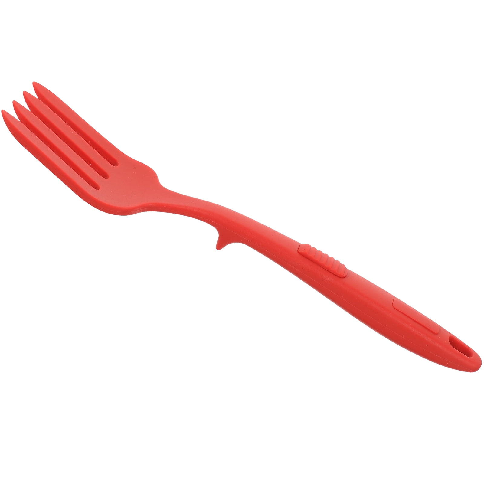 HOMEMAXS Silicone Cooking Fork for Eating Fruit Red Color Healthy and ...