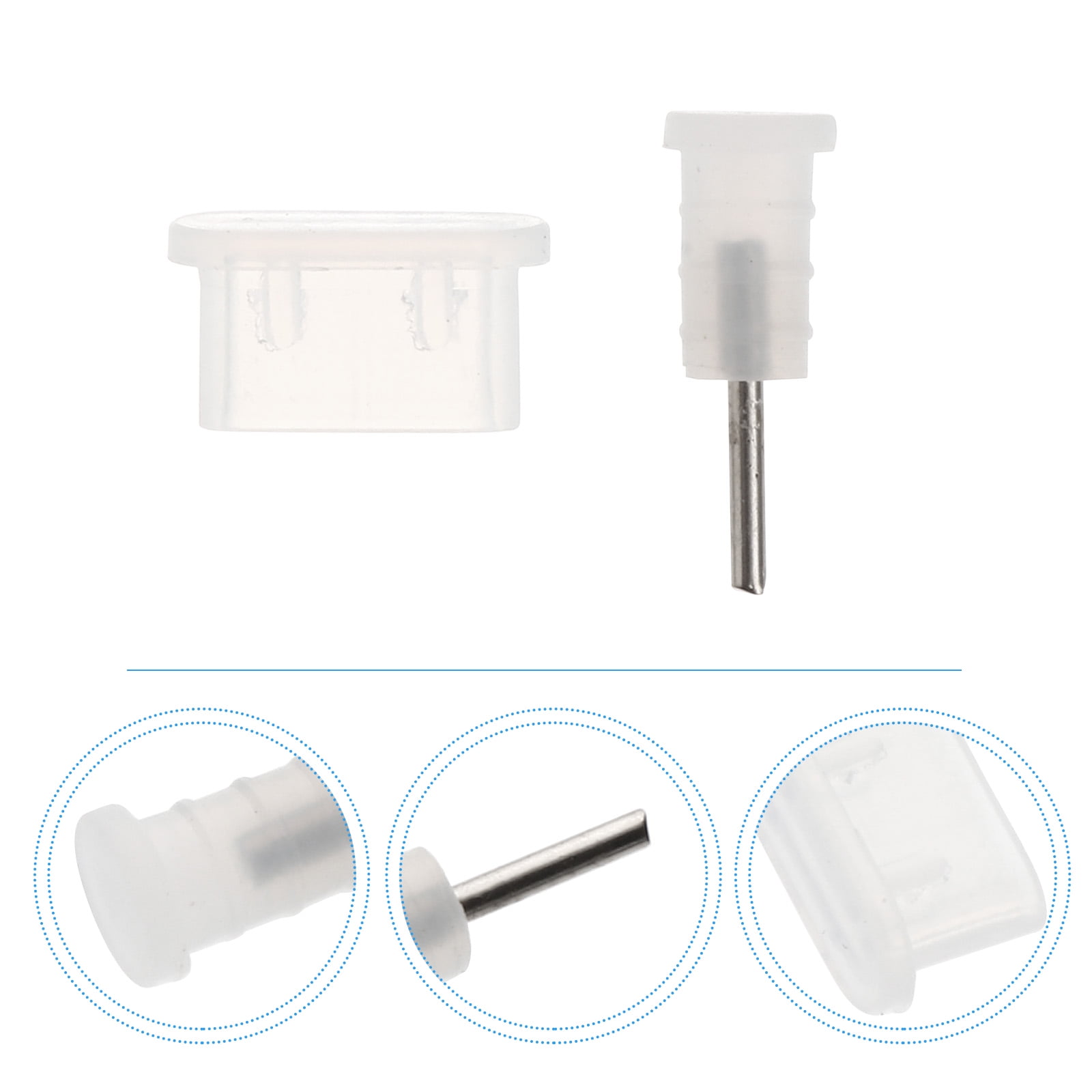 HOMEMAXS Silicone Port Plugs for Phone Protect Type C and Headphone ...