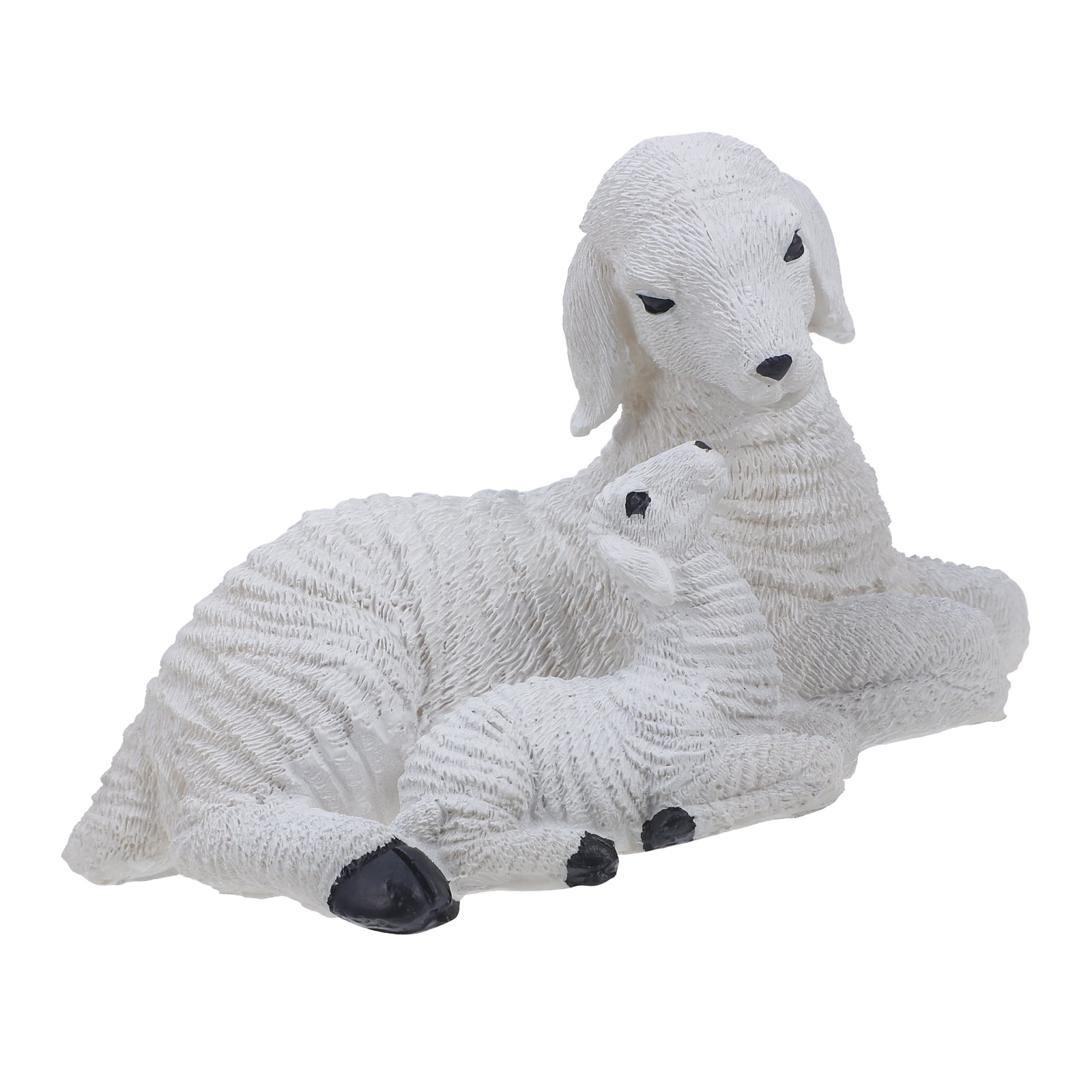 HOMEMAXS Simulated Goat Figurine Small Goat Statue Fake Goat Modeling ...