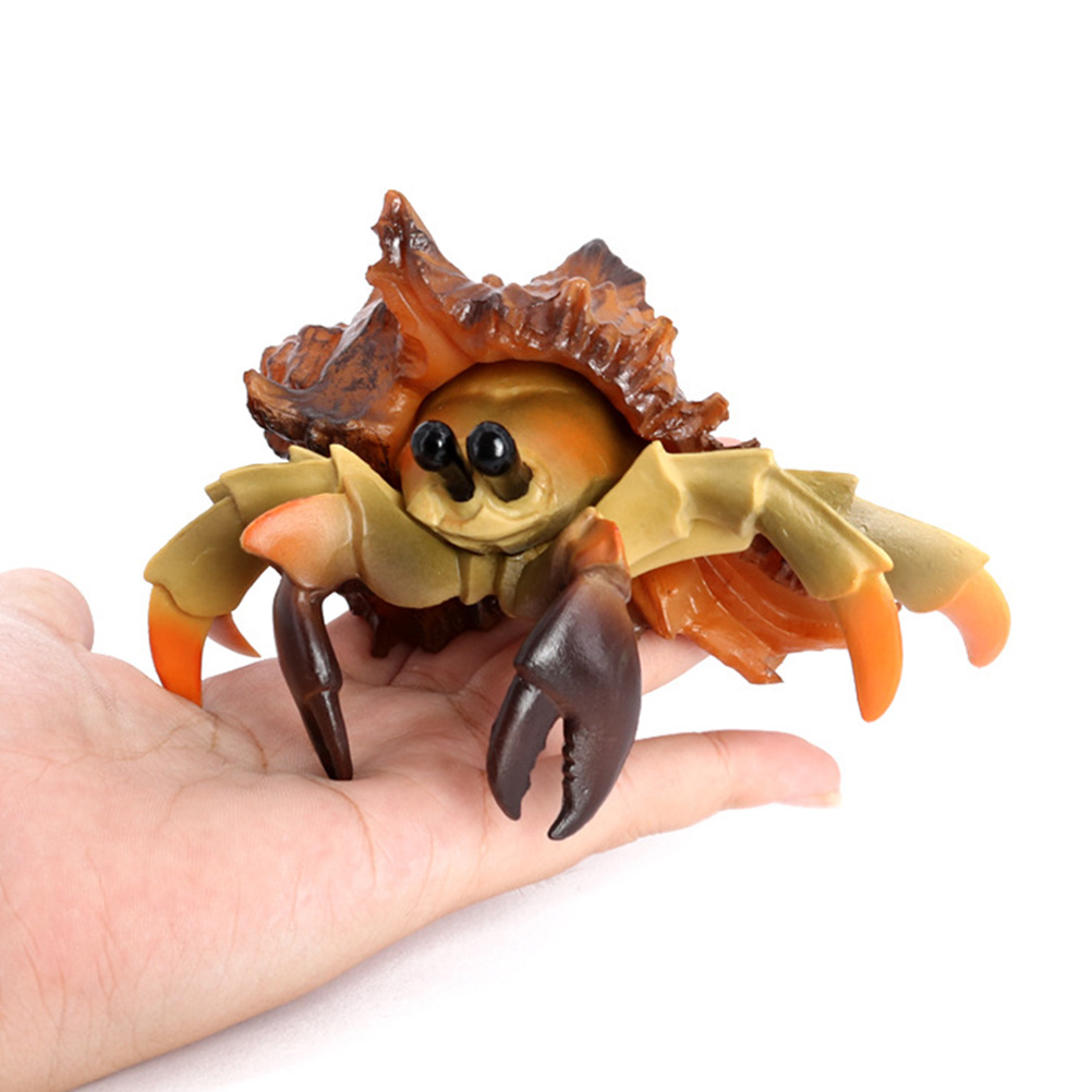 STRANDCHIC Plastic Crab Model for Kids Toys and Aquarium Decor in Brown ...