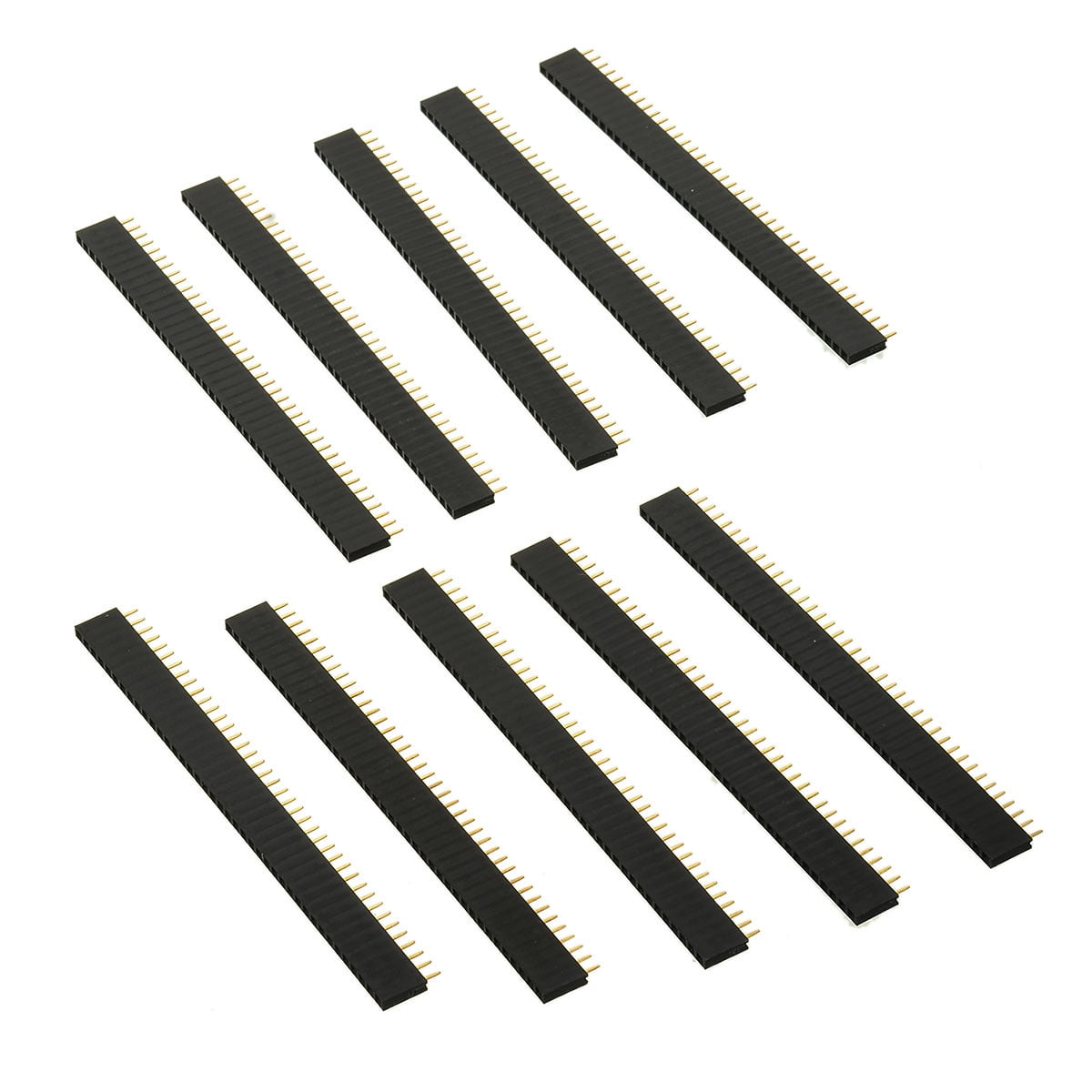 Single Row Pin Headers Female Header Pins for PCB Board 40Pin Male ...