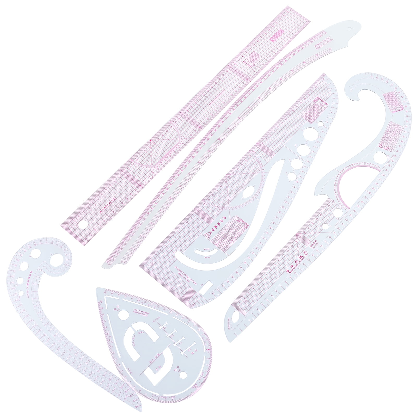 HOMEMAXS Sleeve Ruler Clothes Rulers Measuring Tape Pattern Making Pink ...