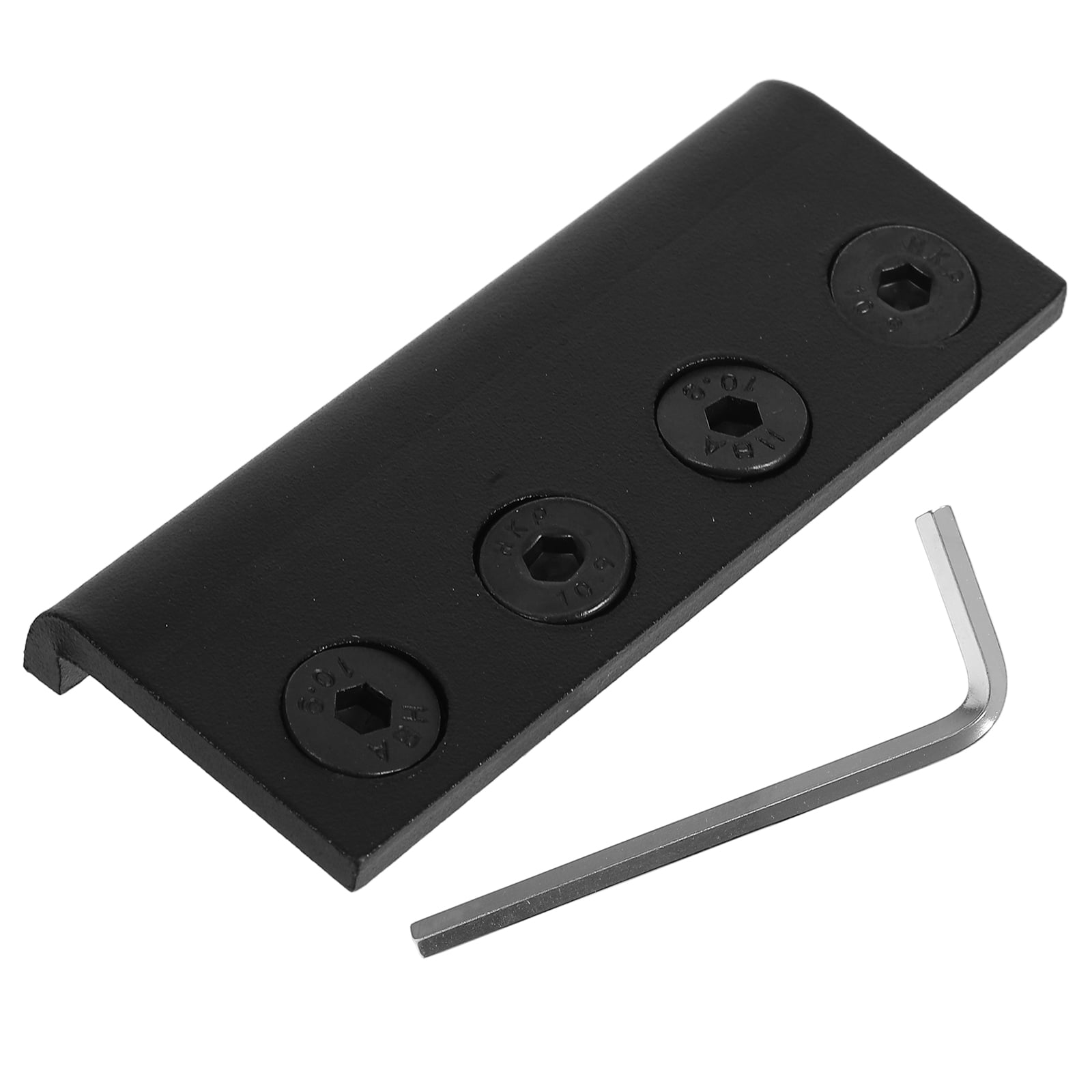HOMEMAXS Sliding Door Track Plate for Barn Door Hardware Black Flat ...