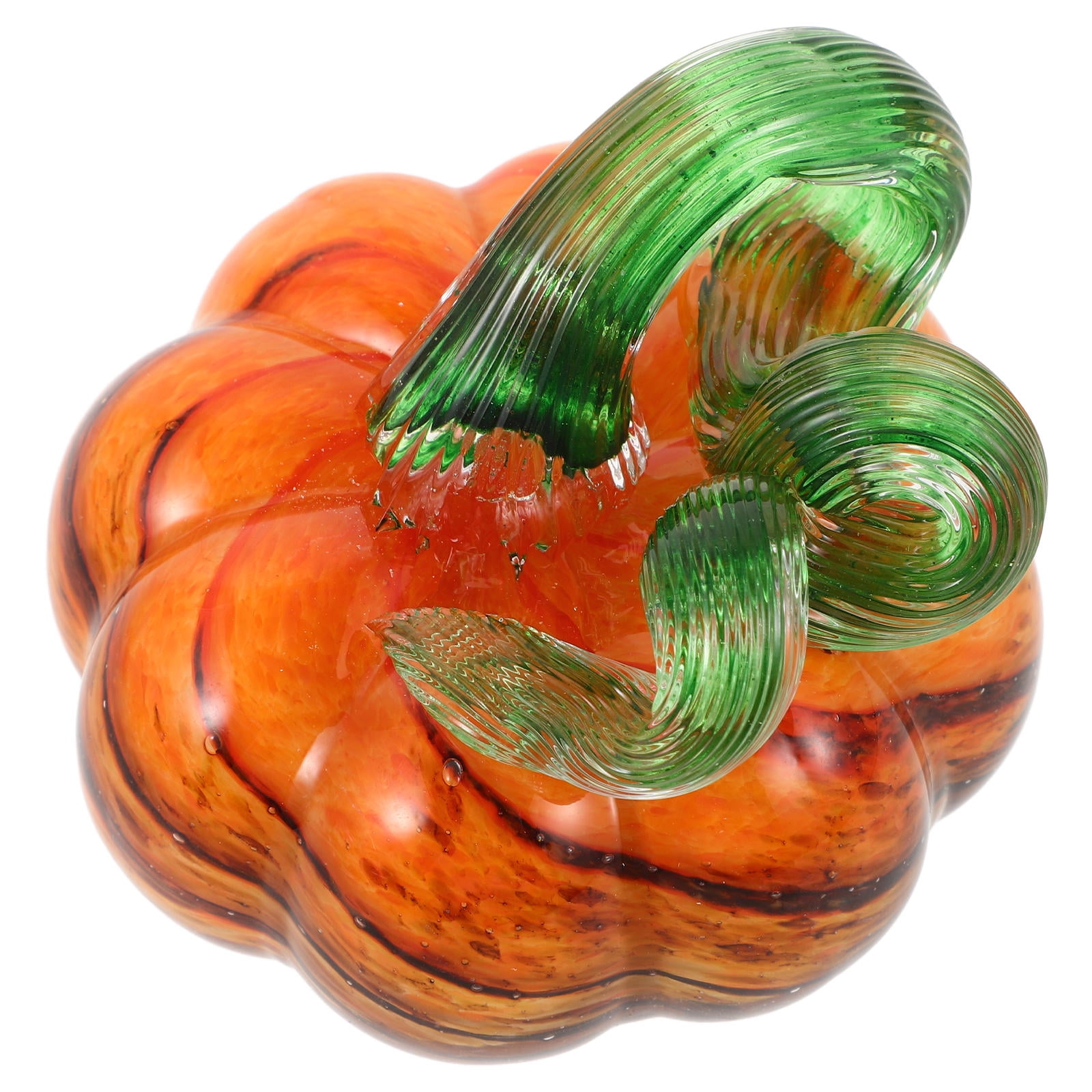 HOMEMAXS Small Colored Glaze Pumpkin Statue Colored Glaze Blown Pumpkin ...