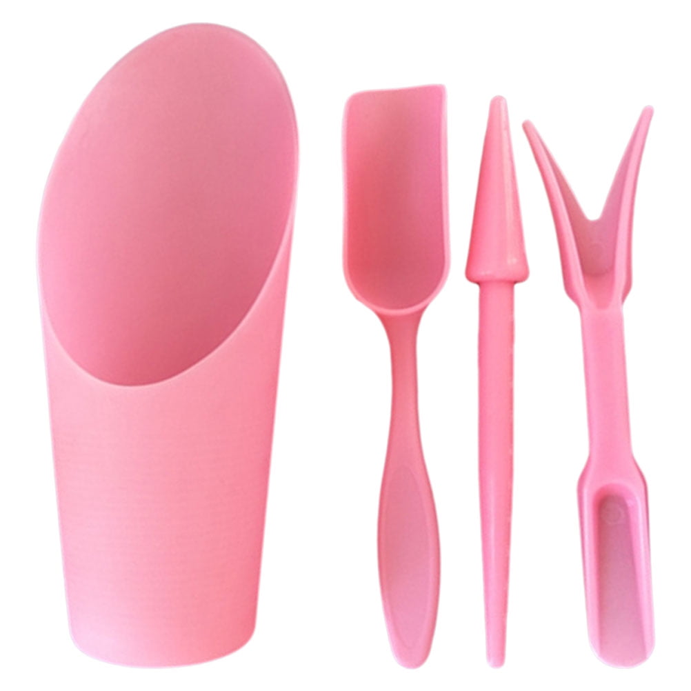 HOMEMAXS Small Garden Shovels Portable Succulent Tools Manual Hole Pink ...
