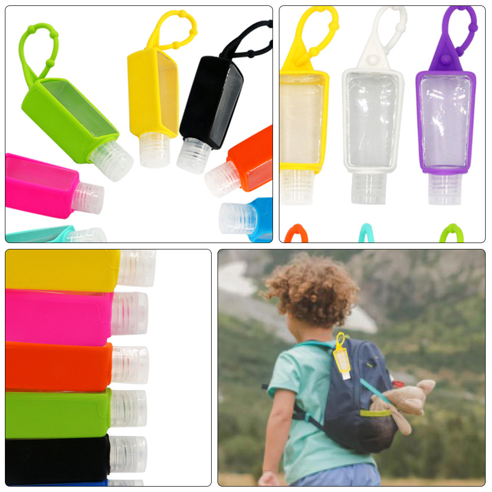 HOMEMAXS Small Hand Sanitizer Bottle Perfume Protective Sleeve Student ...