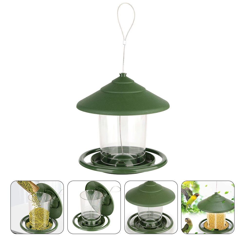 HOMEMAXS Small Hanging Bird Feeder Deformed Resistant Feeding Patio ...