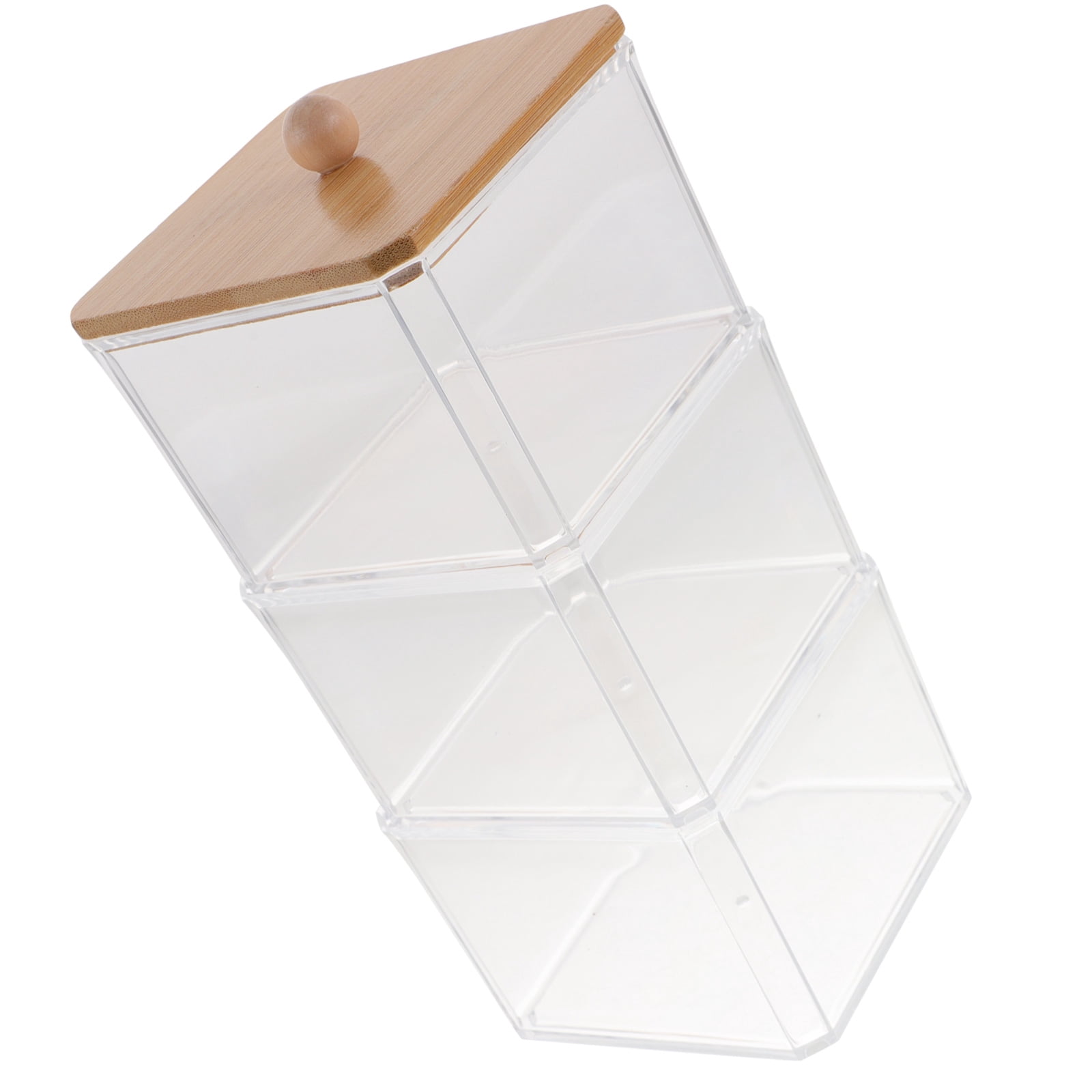 HOMEMAXS Small Swab Holders Stackable Cotton Organizer Tackle Boxes Pad ...