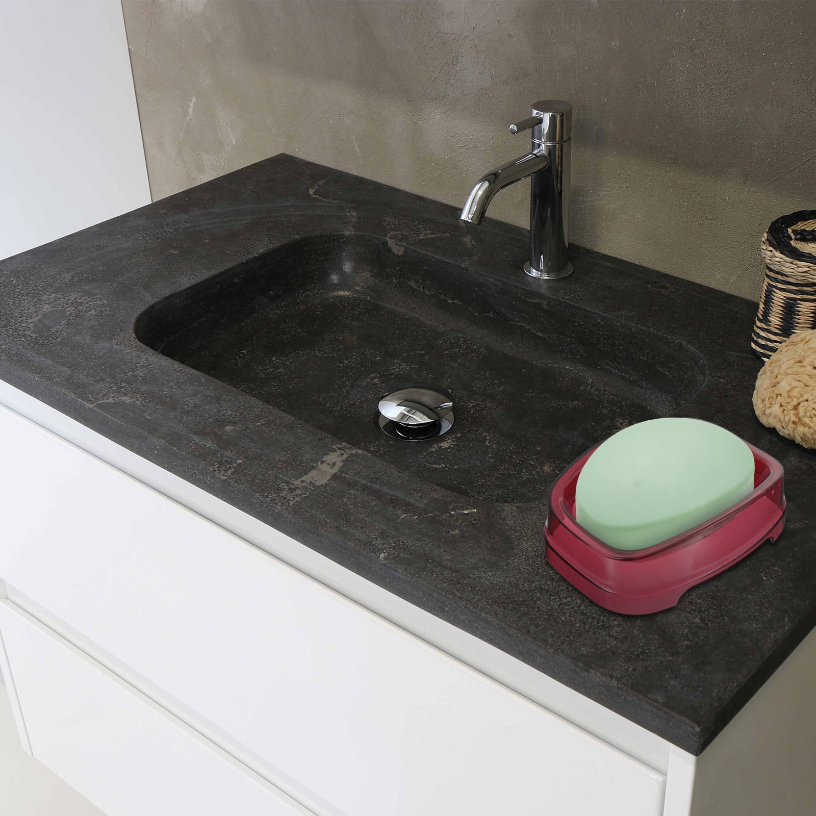 Portable Soap Box Creative Soap Organizer Travel 16.5X12.5cm Red ...