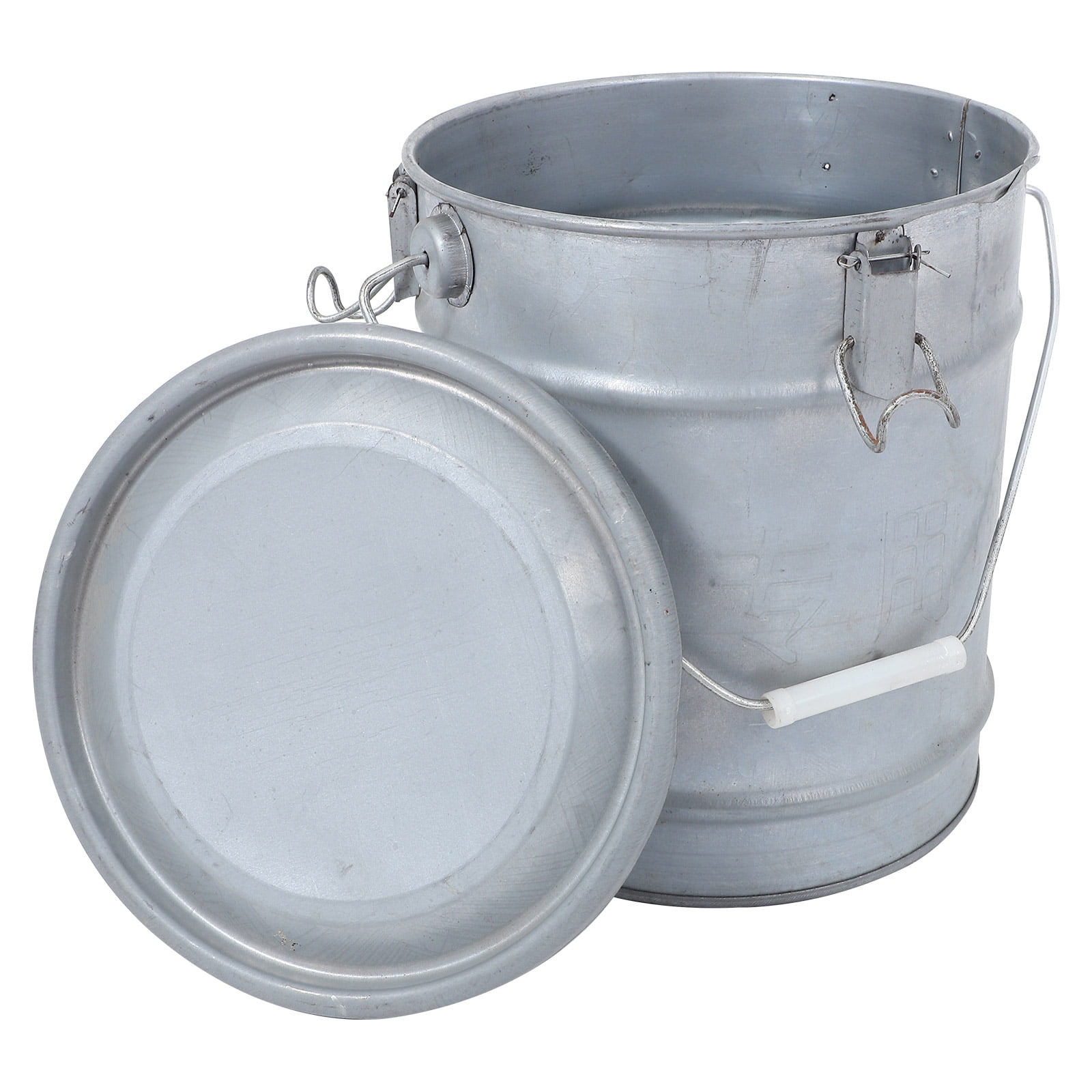 HOMEMAXS Soil Collection Metal Buckets Labs Sample Holders Lid Silver ...