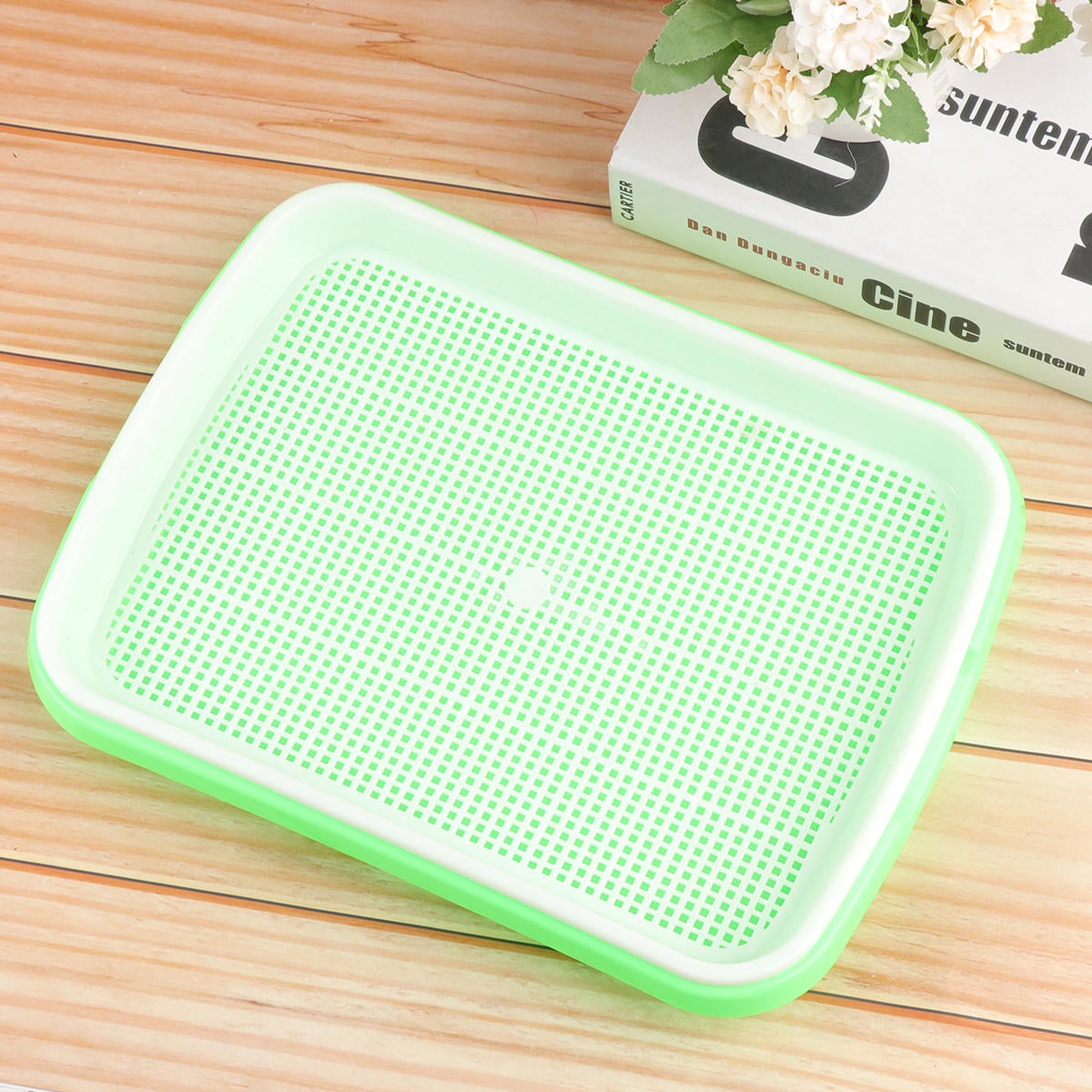 HOMEMAXS Soilless Trays for Growing Wheatgrass Garden Seedling Set ...